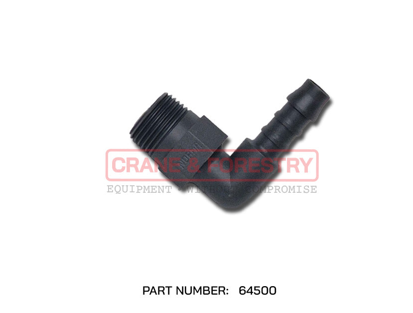 HMF Tank Level Gauge Elbow Fitting - 64500 | Crane and Forestry